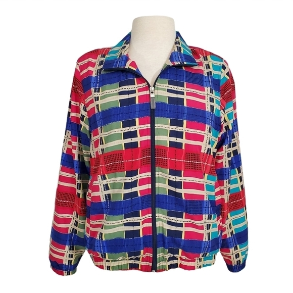 Koret | Jackets & Coats | Vintage 8s Koret Multicolored Plaid Jacket ...
